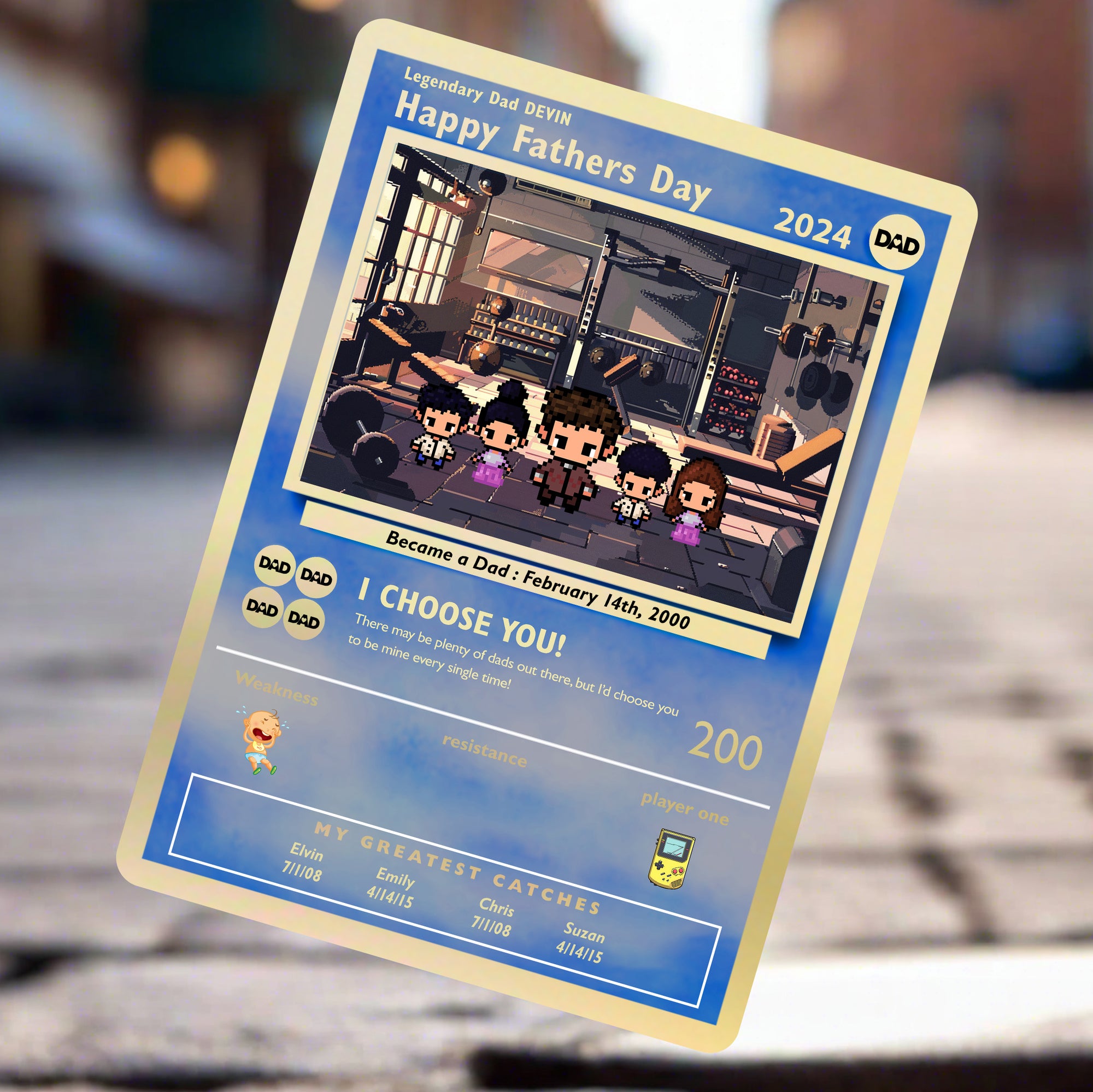 Dad Card Limited Gold Edition - Build Your Own - Poke Pet Shop