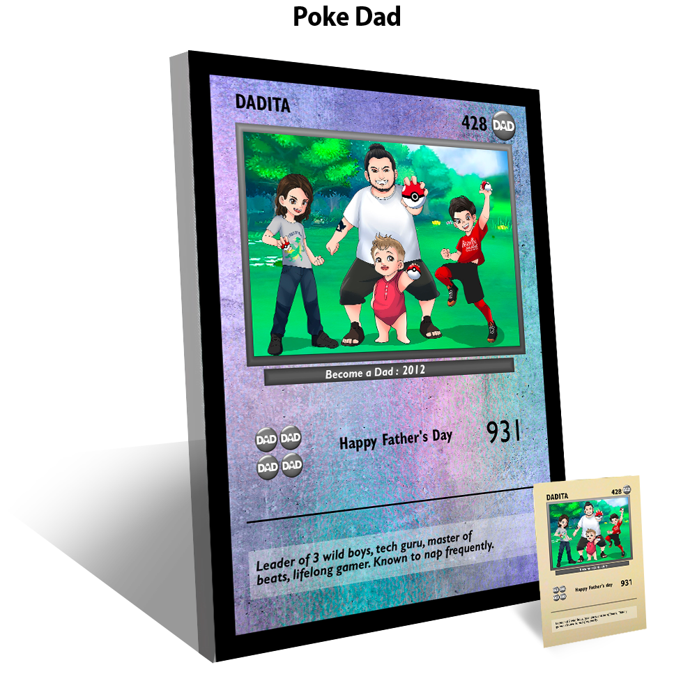 Poke Dad - Hand Drawn Art 1 - Poke Pet Shop