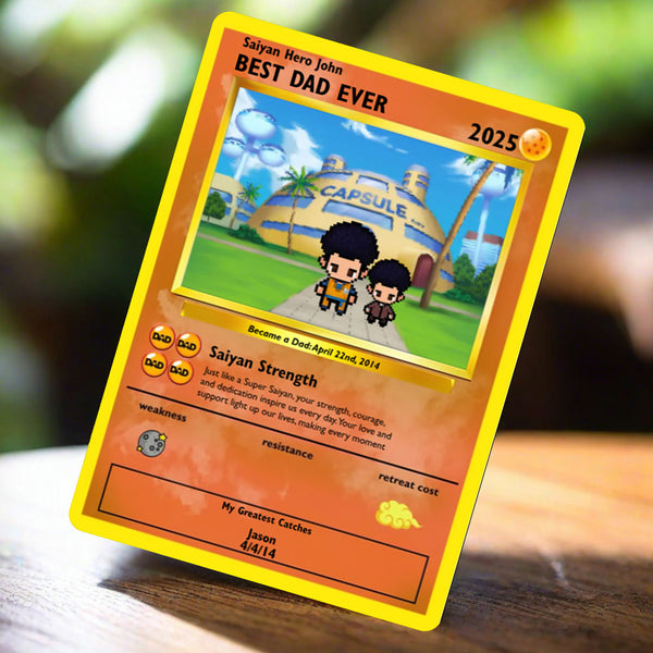 Super Saiyan Dad Card - Build Your Own - Poke Pet Shop